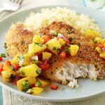 Coconut-Crusted Fish Fillets with Mango Salsa - Complete Comfort Foods